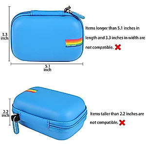 Leayjeen Kids Camera Case Compatible with Seckton/Desuccus/Rindol/OZMI/Nine Cube/VATENIC/LC-dolida/GKTZ and More Kid Digital Camera Toys,Digital Camera Storage Case,Christmas Birthday Gifts for Boys (Case Only)