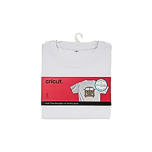 Cricut Unisex Kids Youth T-shirt BLANK TSHIRT SMALL, Youth Small, Small-X-Large US
