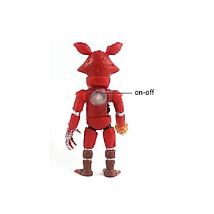 LUNK Anime Five Nights Game Pizzeria Simulator Action Figure 6.5inch, Collectible Figure, Nightmare Foxy/Bonnie/Fazbear/Chica/Policemen(6 Pcs)