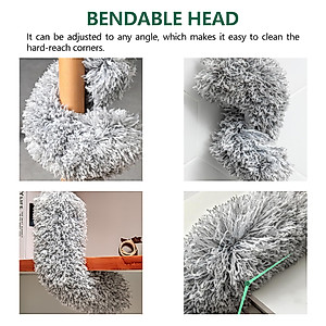 SetSail Duster with Extension Pole 110-inch Extra-Long Dusters for Cleaning, Bendable Microfiber Head Washable Ceiling Fan Duster for High Ceilings, Furniture