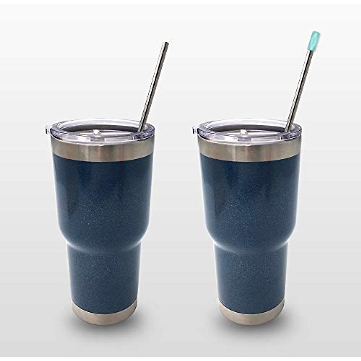 STAINLESS STEEL 3-WAY PERSONAL POCKET STRAW, Reusable, Portable, 3 Sizes, Stainless-Steel Drinking Straws, with Silicone Connecting Sleeve, Cleaning Brush, and Carrying Case for Personal Use