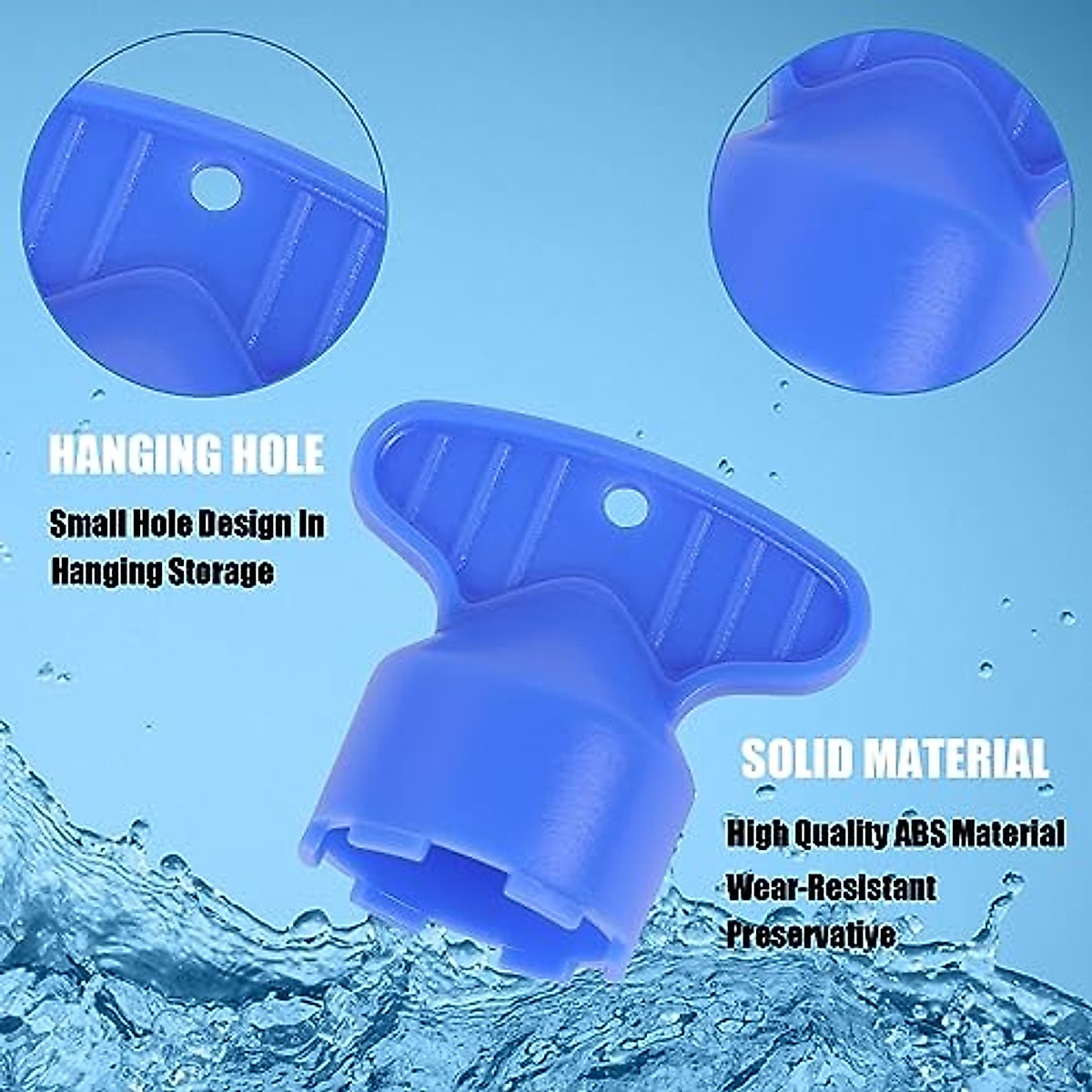 BOETOADG Faucet Aerator Key Removal Wrench Tool with 5 Sizes M16.5, M18.5, M21.5, M22.5, M24 Concave Spout Key Sink Spout Wrench with Faucet Housing Removal Toolfor Bathroom Kitchen Sink Removal Tool