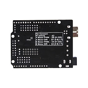 MiOYOOW DC Motor Driver Module, L293D Dual DC Driver Controller Board 0.6A Development Board