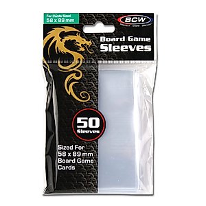 BCW Standard Chimera Board Game Card Sleeves | 58 x 89mm | Anti-Glare, Durable 4 Mil Polypropylene | Strong Welds for Lasting Protection | Perfect Fit for Popular Board Games
