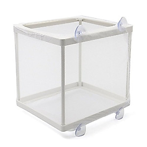 White Nylon Mesh Fish Fry Hatchery Breeder Box Separation Net by XMHF
