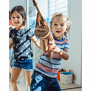 ROKR 3D Wooden Puzzles for Adults 275pcs Submachine Gun Rubber Bands Gun Toy DIY Building Model Kits Assembly puzzle Gifts for Teens