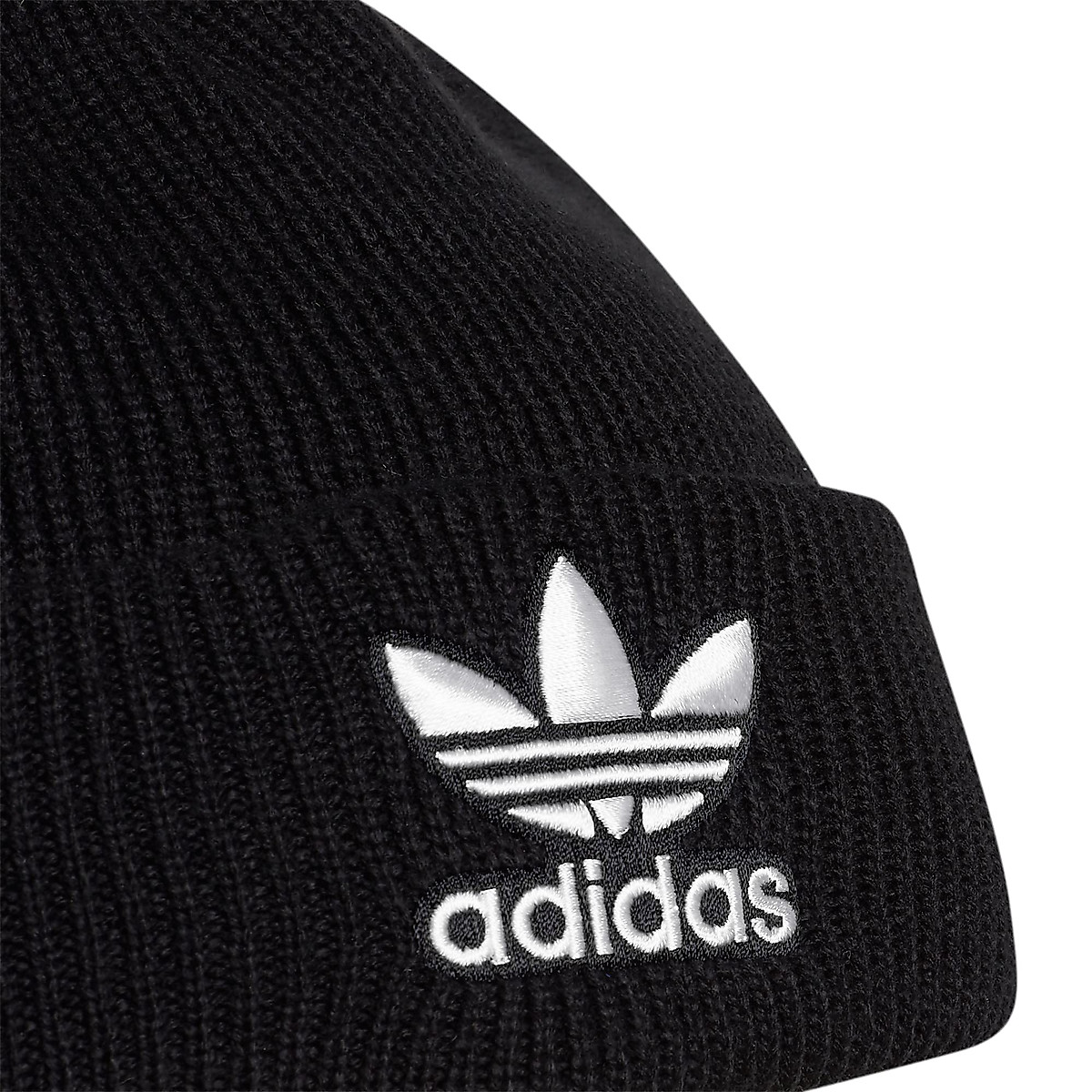 adidas Originals Trefoil Beanie, Black/White 2, One Size