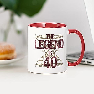 CafePress Men's Funny 40Th Birthday Mugs Ceramic Coffee Mug, Tea Cup 11 oz
