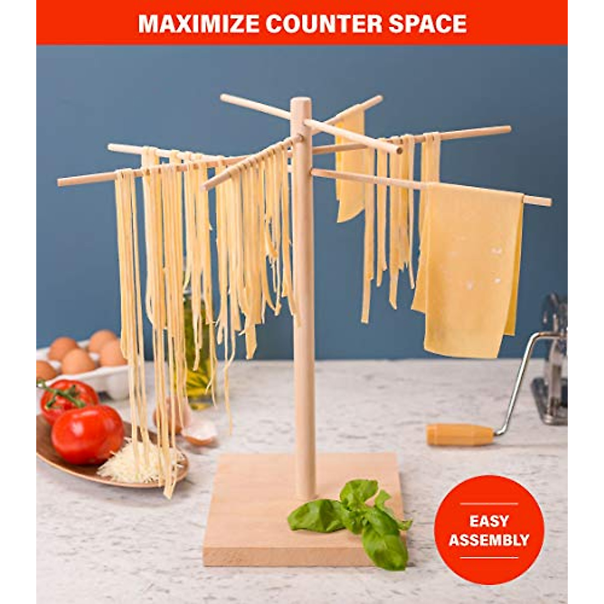 Bellemain Large Wood Pasta Drying Rack