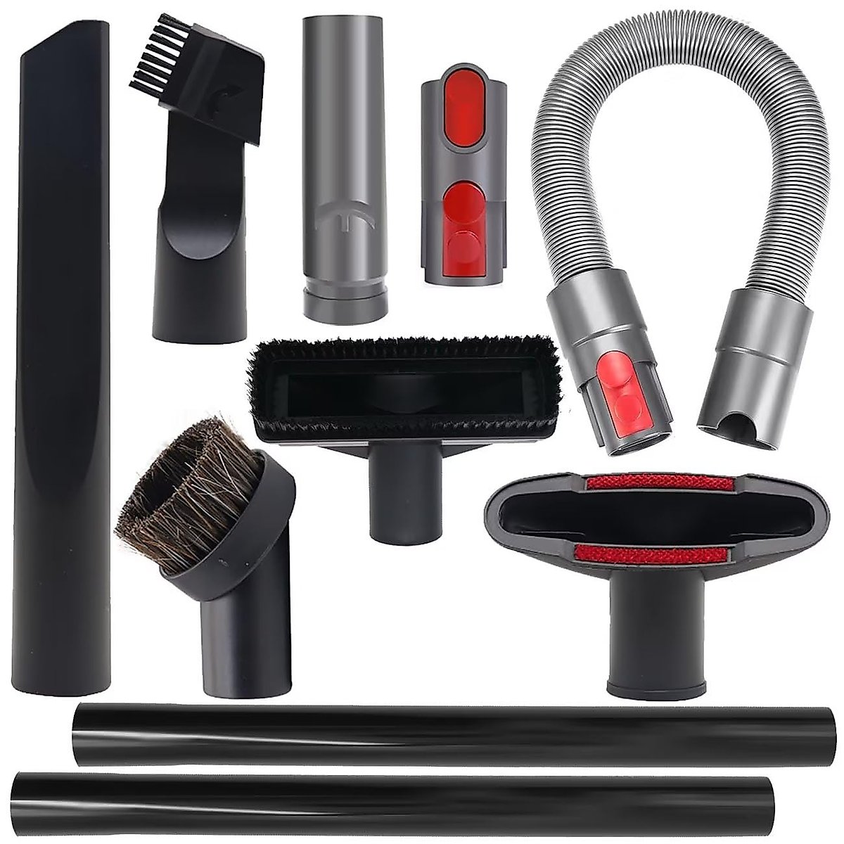Vacuum Attachments Kit for Dyson V15 V12 V11 V10 V7 V8, Upgrade Your Cleaning Game with Our Flexible Extension Hose & Vacuum Attachments