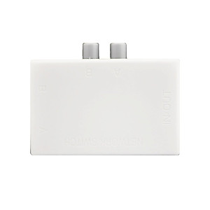 iKKEGOL Mini 2-Port RJ45 Network Key-Press Switch Splitter Selector Box 100M 2-in 1-Out or 1-in 2-Out