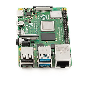JESSINIE Raspberry Pi 4 Model B 4GB Development Board 1.5GHz Bluetooth 5.0 WIFI Multifunctional Universal Development Board Learning Board for Python Linux Programming