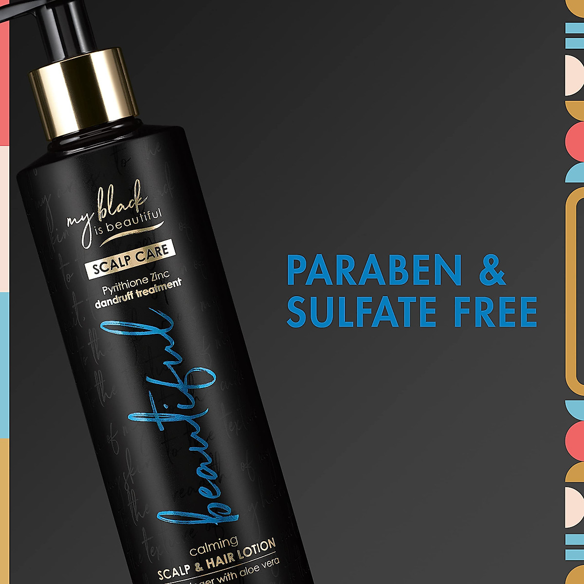 My Black is Beautiful Calming Scalp & Hair Lotion Treatment for Dry Scalp and Damaged Hair, Blue Ginger and Mint, 7.6 fl oz