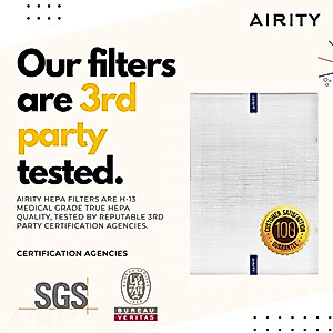 Airity 115115 Size 21 Replacement Filter A Compatible with Winix C535 Replacement Filter and Winix Filter A (2 Pack)