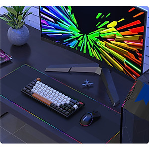 FIRSTBLOOD ONLY GAME. K690T Hot-Swappable 60% 2.4G Wireless/Bluetooth 5.0/USB Wired Triple Mode Mechanical Keyboard, 69 Keys Compact Gaming Keyboard, PBT Keycaps RGB Backlit, Brown Switch