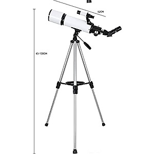 RHXWFDG Telescopes for Adults Astronomy, 70mm Aperture and 500mm Focal Length Monocular Telescope for Kids and Beginners, with 3X Barlow Lens Eyepiece etc