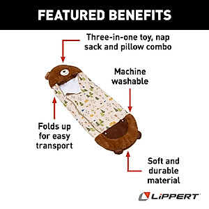 Lippert 2022107839 Thomas Payne Nap Sack Kids Sleeping Bag - Bear