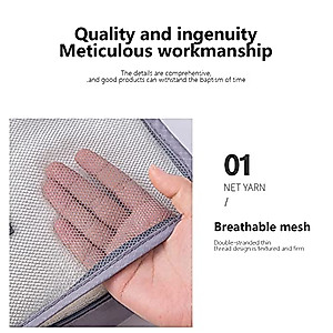 7-Piece Storage Bag, Reusable And Sustainable Use Organizer's Handbag, for Moving, Dormitory, Travel, Camping, Christmas Decoration, Packaging Supplies (Gray)