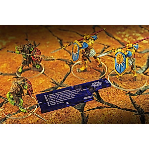 LITKO 3-inch Fight Gauge | Combat Movement | Compatible with Warhammer Age of Sigmar 3rd Edition (Translucent Blue)