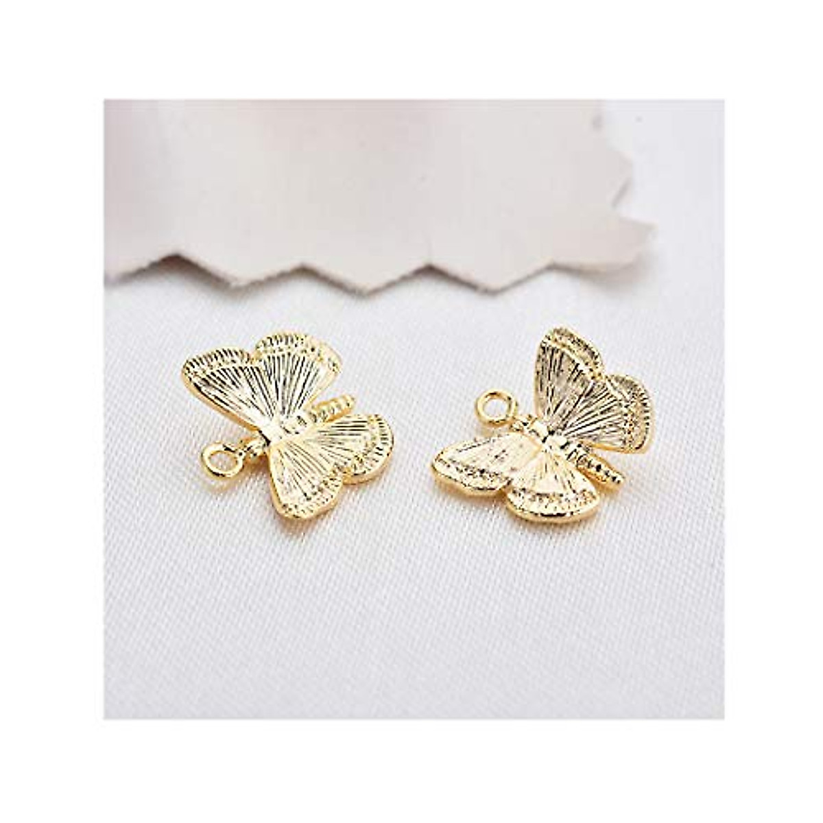 Hundred River Friendship Anchor Compass Necklace Good Luck Elephant Pendant Chain Necklace with Message Card (gold butterfly)