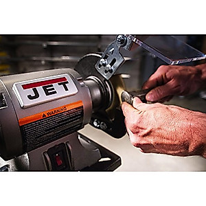 JET 6-Inch Bench Grinder with Wire Wheel, 1/2 HP, 3450 RPM, 115V (JBG-6W)