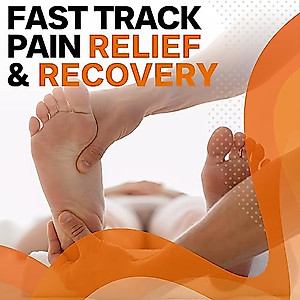 Foot & Ankle Pain Relief Hot/Cold Gel Wrap - Effectively Relieve Foot and Ankle Aches & Pains Using Compression Gel Ankle Ice Pack Wrap - Heated or Cooled, Targets All Areas of Ankle & Foot - Large