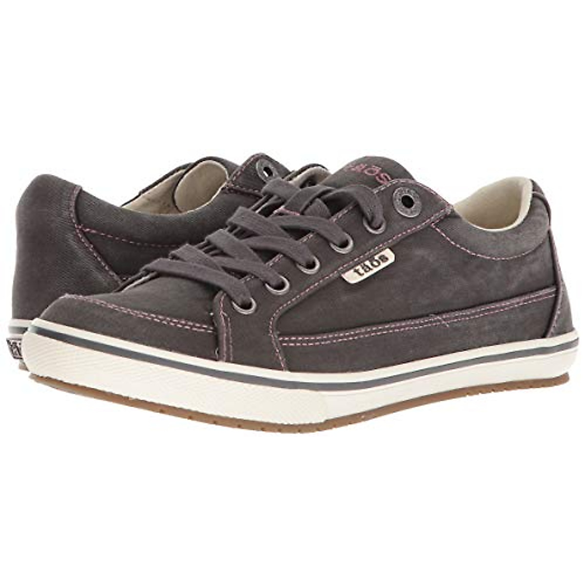Taos Women's Moc Star Graphite Distressed Sneaker 9.5 M US