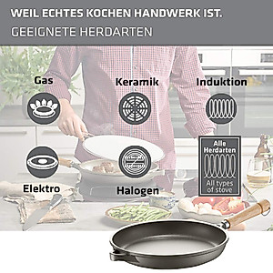 Berndes 0 Frying Pan Aluminium Black, Aluminium Wood, Black, 28 cm