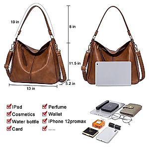 CLUCI Women Wallet Leather Bundles with Purses and Handbags for Women Designer Leather Hobo Tote
