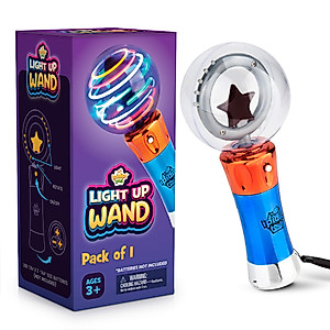 IPIDIPI TOYS Spinning Light Up Wand for Kids - Light Up Spinner Toy, Spinning Globe Toy, Special Needs Sensory Toys for Children with Autism, Stocking Stuffers Toys