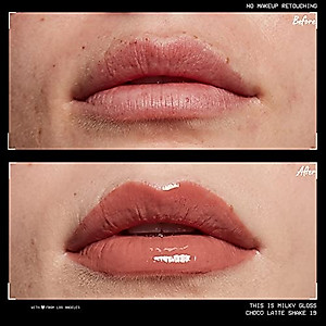 NYX PROFESSIONAL MAKEUP This Is Milky Gloss, Lip Gloss with 12 Hour Hydration, Vegan - Choco Latte Shake (Milk Chocolate)