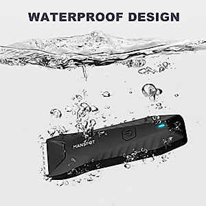 MANSPOT Electric Groin Hair Trimmer, Ball Trimmer/Shaver, Replaceable Ceramic Blade Heads, Waterproof for Wet/Dry Use, Standing Recharge Dock, 90 Minutes Shaving After Fully Charged( Metallic Black)