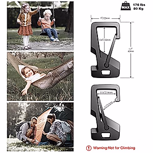 Dexnor Full-Body Shockproof Case for AirTag, Anti-Lost Protective Cover Airtag Holder Keychain with Key Ring & Carabiner for Keys, Luggage, Dog Cat Collar, Protector for Apple Air Tag (Black)