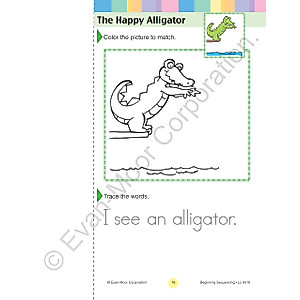 Learning Line: Beginning Sequencing, Prek - Kindergarten Workbook