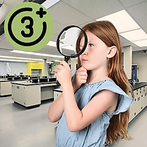 U.S. Toy US Toy One Jumbo 9" Plastic Magnifying Glass, Black