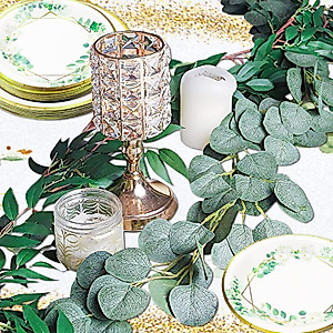 Hegbolke Sage Green Baby Shower Decorations Serve 40-162Pcs Plates Napkins Tablecloth Forks Set for Sage Green Plates and Napkins Party Supplies Eucalyptus Baby Shower Decorations