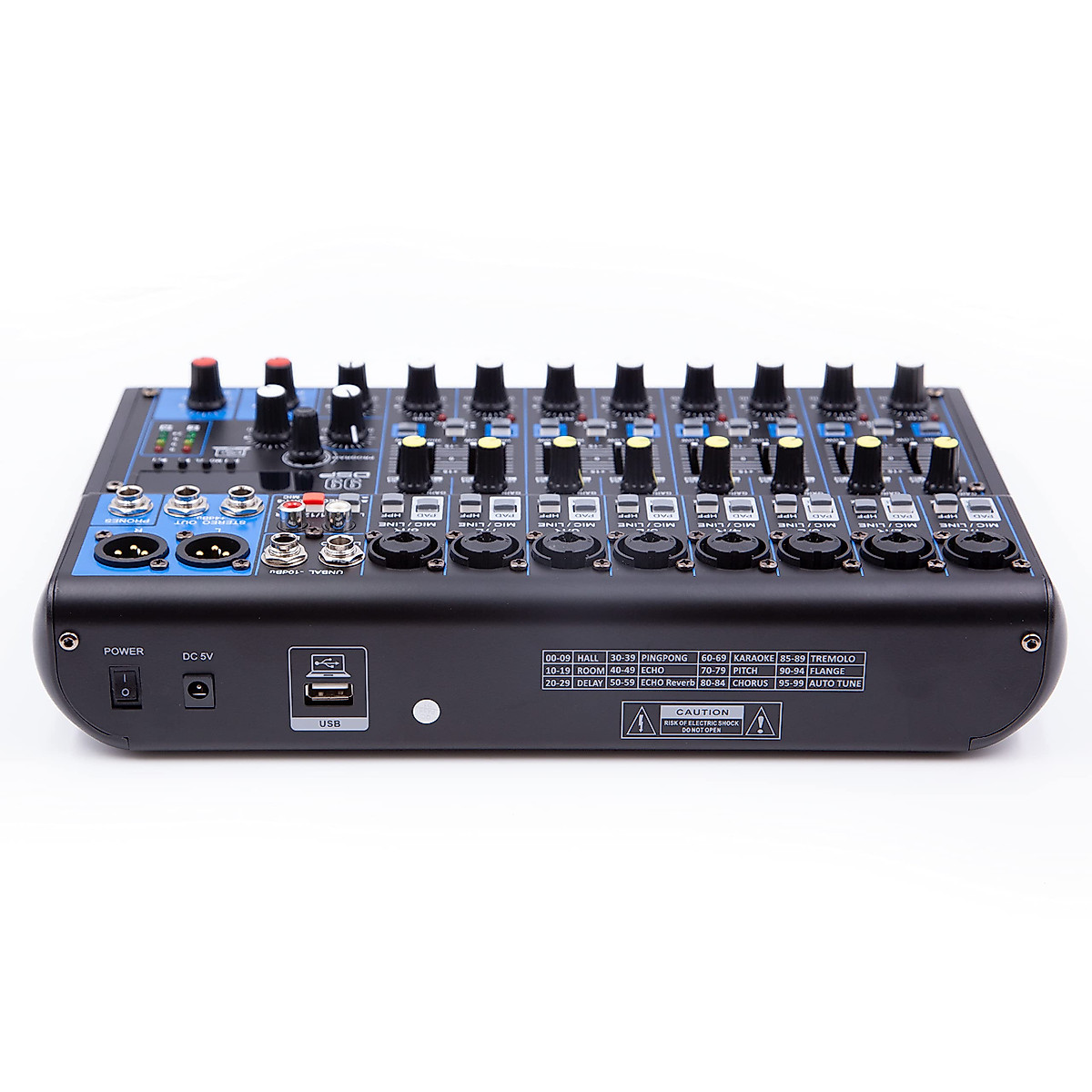 EMB MX12BT 99 DSP 12-Channel Audio Mixer Mixing Console MP3 Sound Desk With Bluetooth
