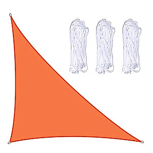 æ—  13x13x19 Ft Waterproof Sun Shade Sail, Triangle Canopy Awning Shelter Oxford Cloth UV Blockage Sun Shade Cover for Patio Garden Outdoor