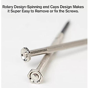 InterSet 6Pcs Mini Screwdriver Set, Eyeglass Repair Screwdriver, Precision Repair Tool Kit with 6 Different Size Flathead and Philips Screwdrivers, Ideal for Watch, Jewelers