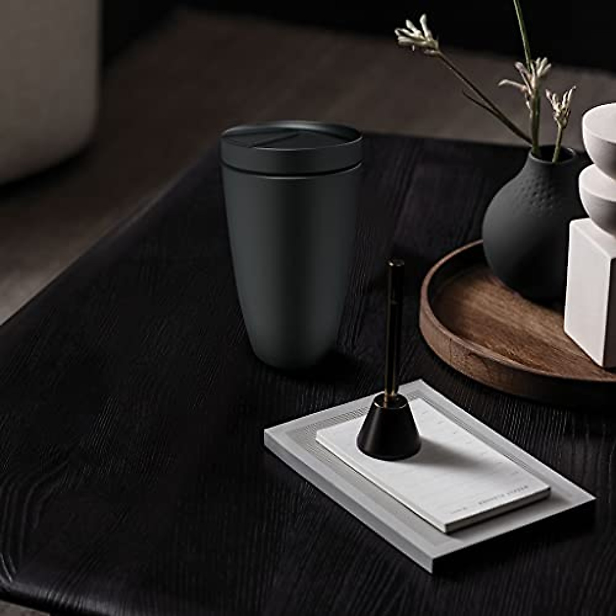 Villeroy & Boch Manufacture Rock Coffee To Go mug, Premium Porcelain, 350 ml, matt black