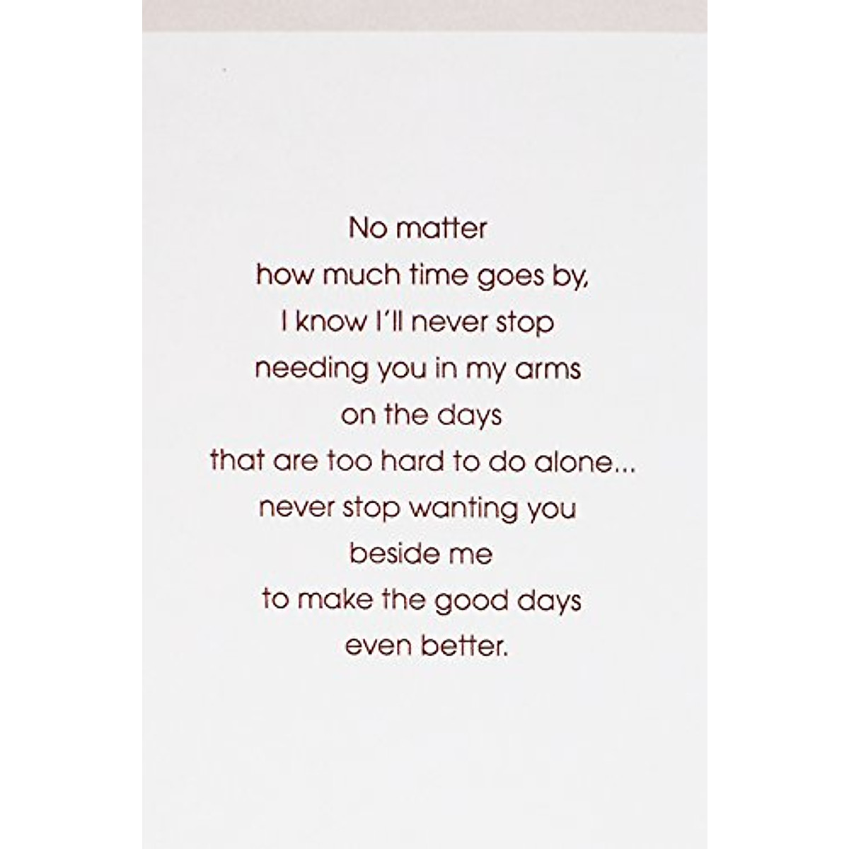 Hallmark Mahogany Love Card or Anniversary Card (Never Stop) (0359RZD2046)