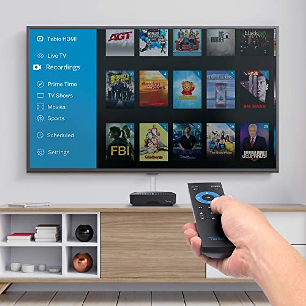 Tablo Dual HDMI [TDNS-HDMI-2B-01-CN] Over-The-Air [OTA] Digital Video Recorder [DVR] - with WiFi, Remote, Black