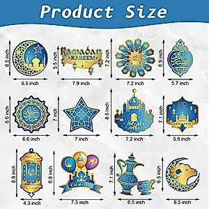 Ramadan Mubarak Decorations Eid Mubarak Hanging Swirl Ceiling Foil Decor Ramadan Decorations for Home Eid Al-fitr Party