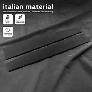 FDAIUN Car Interior Moulding Trim Alcantara Style for Tesla Model 3 Y 2017 2018 2019 2020 2021 2022 Dashboard Trim Strip for Car Interior Exterior Accessories Decoration（Black）