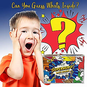 Bath Bombs for Kids with Toys Inside - Organic Bubble Bath Fizzies with Superhero Toy Surprises - Gentle and Kids Friendly Organic Bubble Bath Fizzy, Birthday, Easter Basket Gift for Girls and Boys