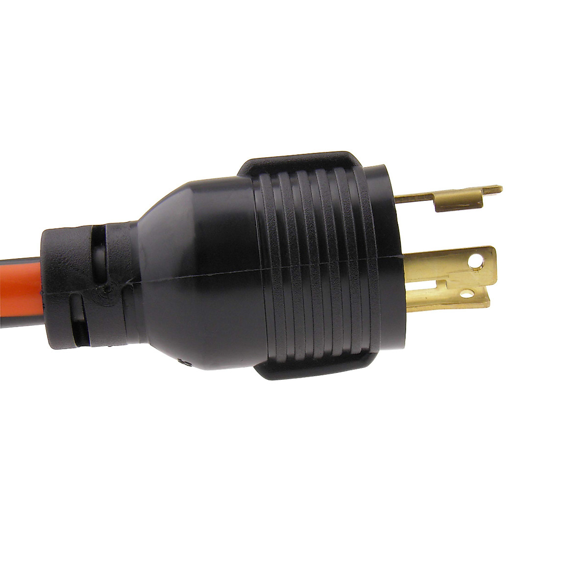 Nema L5-30 Generator Power Cord 3 Wire 10 Gauge 125v 30 Amp (Pigtail Adapter L5-30P to 5-15R)