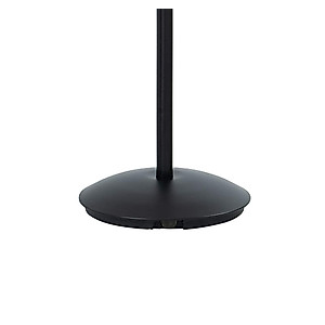 Normande Lighting JS1-161 Torchiere Floor Lamp, Black,White