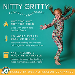 Lone Cone Kids Thermal Underwear Set, Super Comfy Girls & Boys Thermal Underwear Set With Fleece Lined Top And Bottom Matching Set In Fun Patterns For Toddlers And Kids, Extra Small, Moroccan Horse