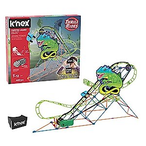 K'NEX Thrill Rides – Twisted Lizard Roller Coaster Building Set – 403 Piece – Ages 9+ Building Set (Amazon Exclusive)