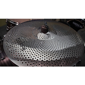 Batking Low Volume Cymbal Pack,60%-70% 14/16/18/20” Quiet Cymbals Practice Set Of 5 Pcs Practice With Cymbal Felt and Sleeve